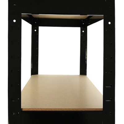5 x T-RAX Black Metal Racking Units
