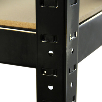 5 x T-RAX Black Metal Racking Units