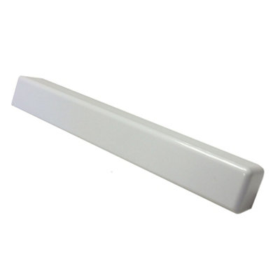 5 x UPVC Plastic Fascia Board Corner Joint White 300mm Round Edge Profile
