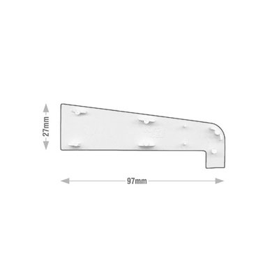 5 x White Eurocell UPVC Pair Window and Door Cill End , External Sill ...