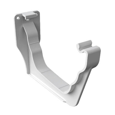 5 x White Ogee Fascia Gutter Brackets, Freeflow 135mm Rain Water ...