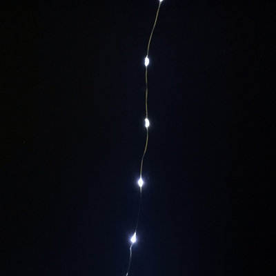 50 LED 2.5m MicroBrights Indoor Outdoor Christmas Multi Function Battery Operated Lights with ...