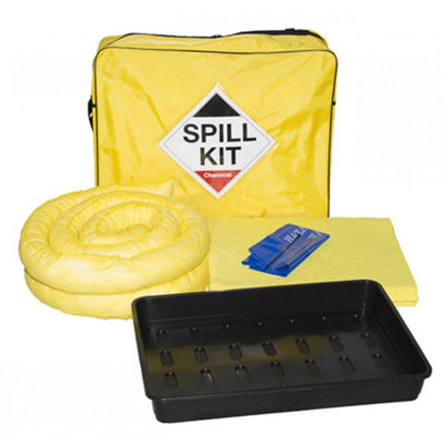 50 Litre Chemical Spill Kit with Drip Tray Spill Response for Acids ...