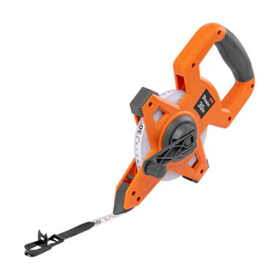 50 Meters - Fibreglass Coiled Tape Measure with Handle, 15mm Wide ...