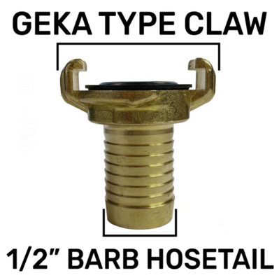50 Meters Premium Garden Hose Yellow with Geka Type Claw Fittings
