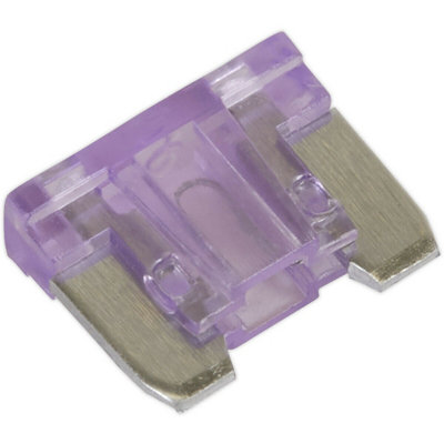 50 PACK 3A Automotive Micro Blade Fuse Pack - 2 Prong Vehicle Circuit ...