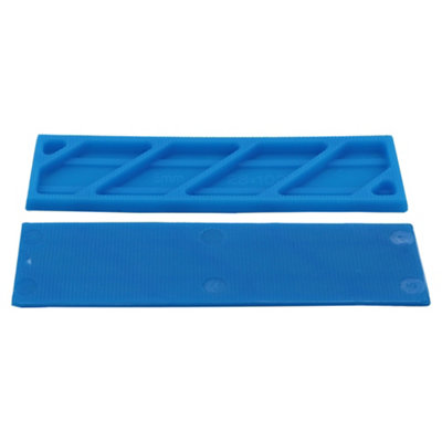 50 Pack Blue Plastic Window and Glazing Packers Spacers 5mm Thick Flat ...