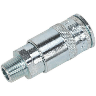 50 Pack Male Coupling Body - 1/4 Inch BSP Thread Slim Profile for ...