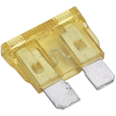 50 Pack of 20 Amp Automotive Standard Blade Fuses for Vehicles