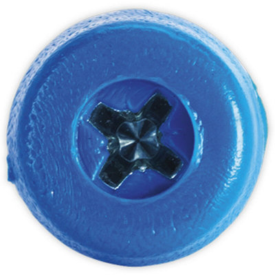 50 Pack of Blue Numberplate Screws with Plastic Enclosed Heads ...