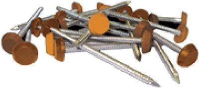 50 Pack UPVC Panel Pins 40mm Poly Top Pins Nails Plastic Headed Fascia ...