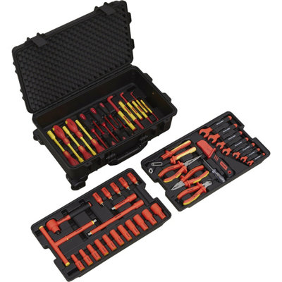 Shop 50-Piece VDE Insulated 3/8-Inch Socket Tool Kit for Electricians ...