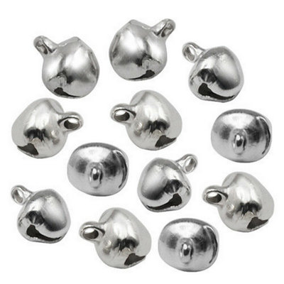 50 Small 8mm Jingle Bells Pack for Crafts Decorations and Festive Projects