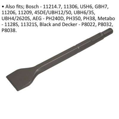 50 x 300mm Wide Impact Chisel - Bosch 11208 - Demolition Breaker Steel ...