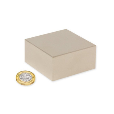 50 x 50 x 25mm Ultra High Performance N52 Neodymium Magnet - 116kg Pull