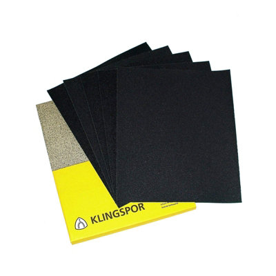 50 x 500 Grit Sandpaper Wet and Dry 23 x 28cm Sheets SandingPaper