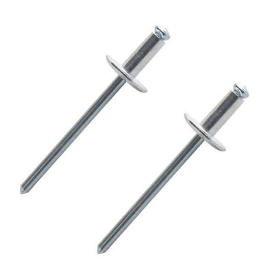 50 x Aluminium Peel Back Rivets, Dome headed 4.8 x 20mm Blind Pop Rivet
