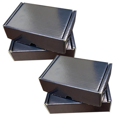 50 x Black Coloured 10 x 6 x 3" (25cm x 17.5cm x 7.5cm) Packing ...