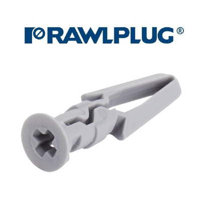 50 x Genuine Rawl Plasterboard Hollow Wall Plugs 7 x 35mm Expansion ...