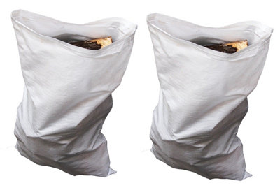 50 x Heavy Duty Woven Polypropylene Rubble Builder Sacks - 22" x 36 ...