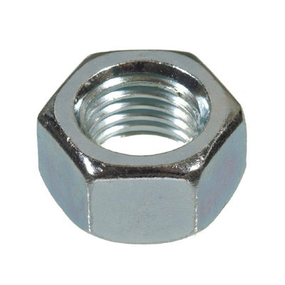 50 x Metric Hexagonal M20 Steel Nuts, Standard Pitch,