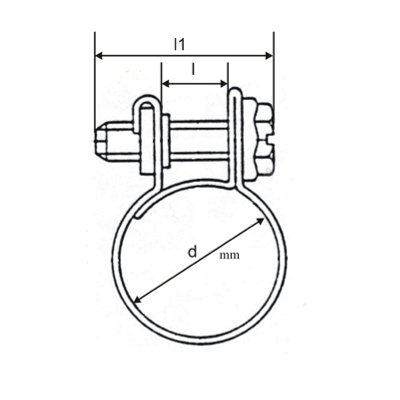 50 x Mini Fuel Line Jubilee Hose Clips Clamps Diesel Petrol Pipe ...