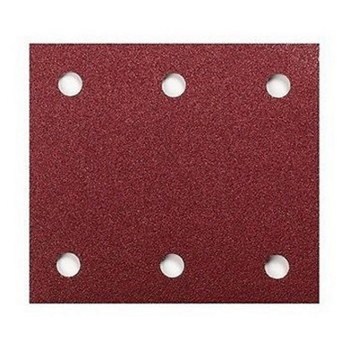 50 x Mixed Grit 114mm x 102 1/4" Sheet Palm Sander Sanding Sheets Hook ...