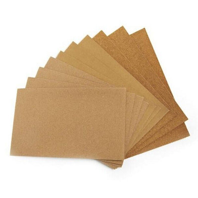 50 X Sandpaper Metal Wood Plastic Grit Grader Course Fine Medium Extra ...