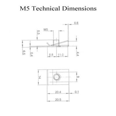 50 x Speed Fastener Chimney U Nuts Self Tapping Metric Screw Lug Spire ...