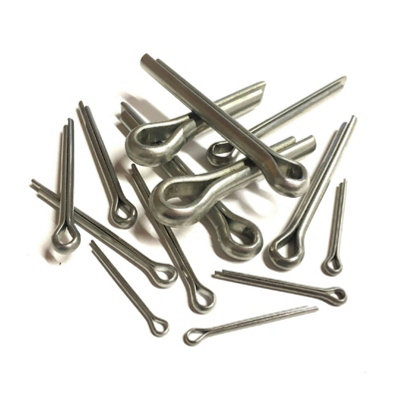 50 x Split Cotter Pins Metric 4.8 x 75mm, Retaining Fixings | DIY at B&Q