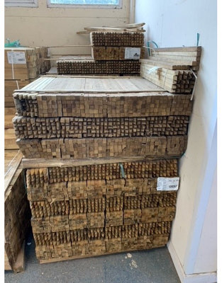 50 x Square & Pointed Wooden HC4 Pressure Treated Tree Stakes/Posts ...