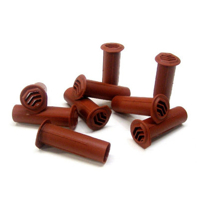 50 x Terracotta Drill Weep Vents Round Vent Cavity, Retaining, Rendered ...