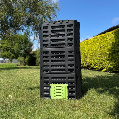 500 Litre Plastic Garden Composter Compost Bin (65cm x 120cm)