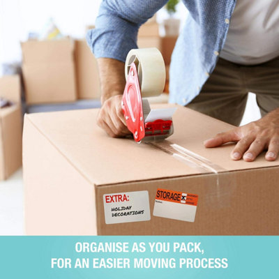 500 Moving Box Labels - Color-Coded Labels for Boxes - Fragile, Kitchen ...