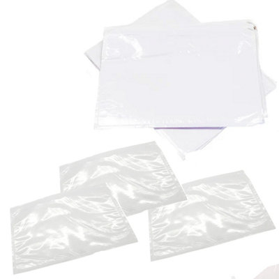 500 x A5 Plain Self Adhesive Document Enclosed Wallets