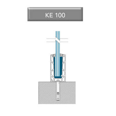 5000mm Black Glass Balustrade Channel For 20mm - 21.5mm Glass