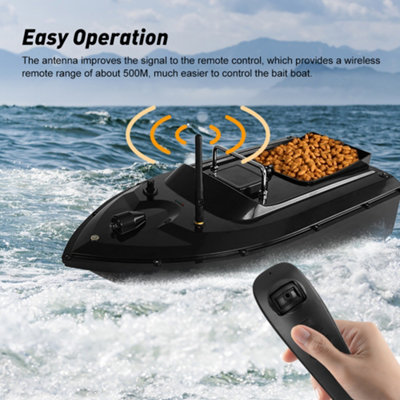 500M Wireless RC Bait Boat-Remote Control Fishing Feeder Ship for 1.5KG ...