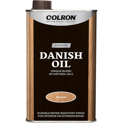 500ml Colron Finishes Danish Oil - Superior Low Sheen Waterproof Protection