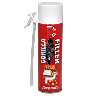 500ml, Gorilla Filler Expanding Foam, Professional Gaps and Cavities ...