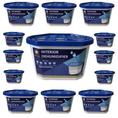 500ml Moisture Absorber Dehumidifier for Damp, Mould & Odour Control ...