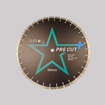 500mm HDP Star+ Pre Cut Diamond Blade 25.4mm Bore