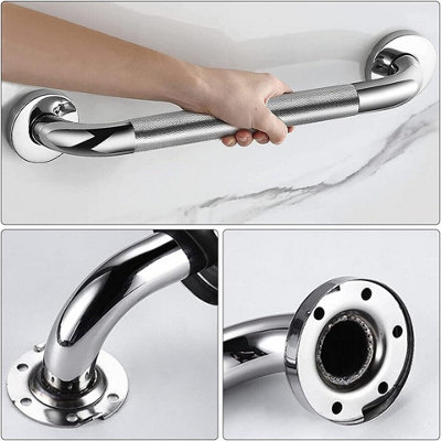500mm Safety Grab Bar Bathroom Support Handle Steel Bath Shower Toilet ...