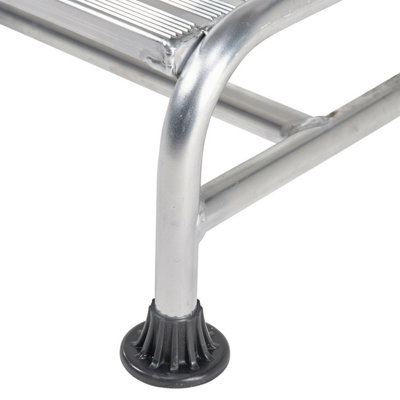 500mm Tall Aluminium Step Ladder - Sturdy 2 Tread Design for Safe Access