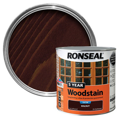 Products | Ronseal Walnut High Satin Sheen Wood Stain, 2.5L