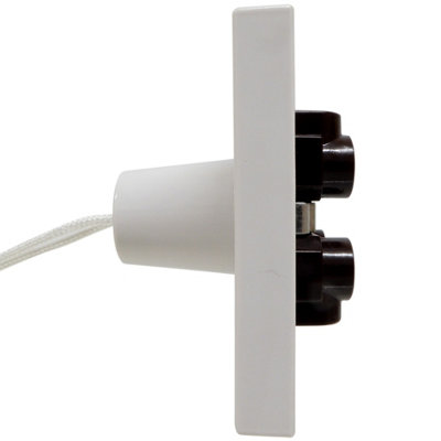 50A Ceiling Pull Cord Shower Switch with 47mm Surface Pattress Box and ...