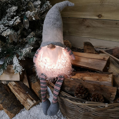 50cm Battery Operated Light up Male Christmas Gonk with Dangly Legs in ...
