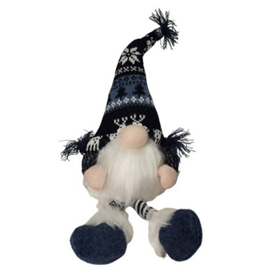50cm Battery Operated Light Up Sitting Christmas Gonk with Dangly Legs ...