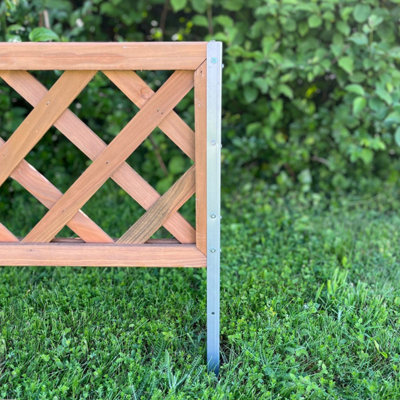 50cm Fence Trellis Topper Bracket Height Extension Arms Pack (5 Pairs ...