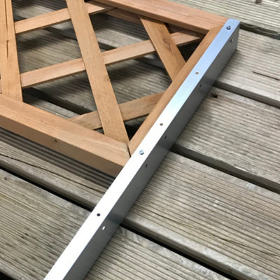 50cm Fence Trellis Topper Bracket Height Extension Arms Pack (5 Pairs ...