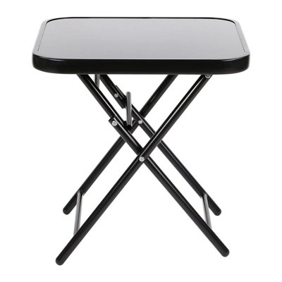 50cm Foldable Coffee Table - Small Square Patio Table - Super Robust ...